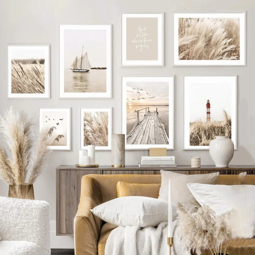 Peinture Coucher De Soleil Sur La Mer – Canvanation